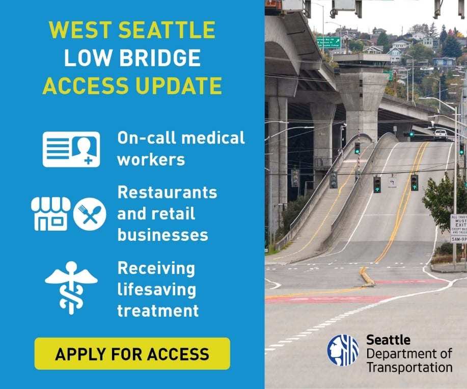 West Seattle low bridge access update; More types of vans can now apply ...